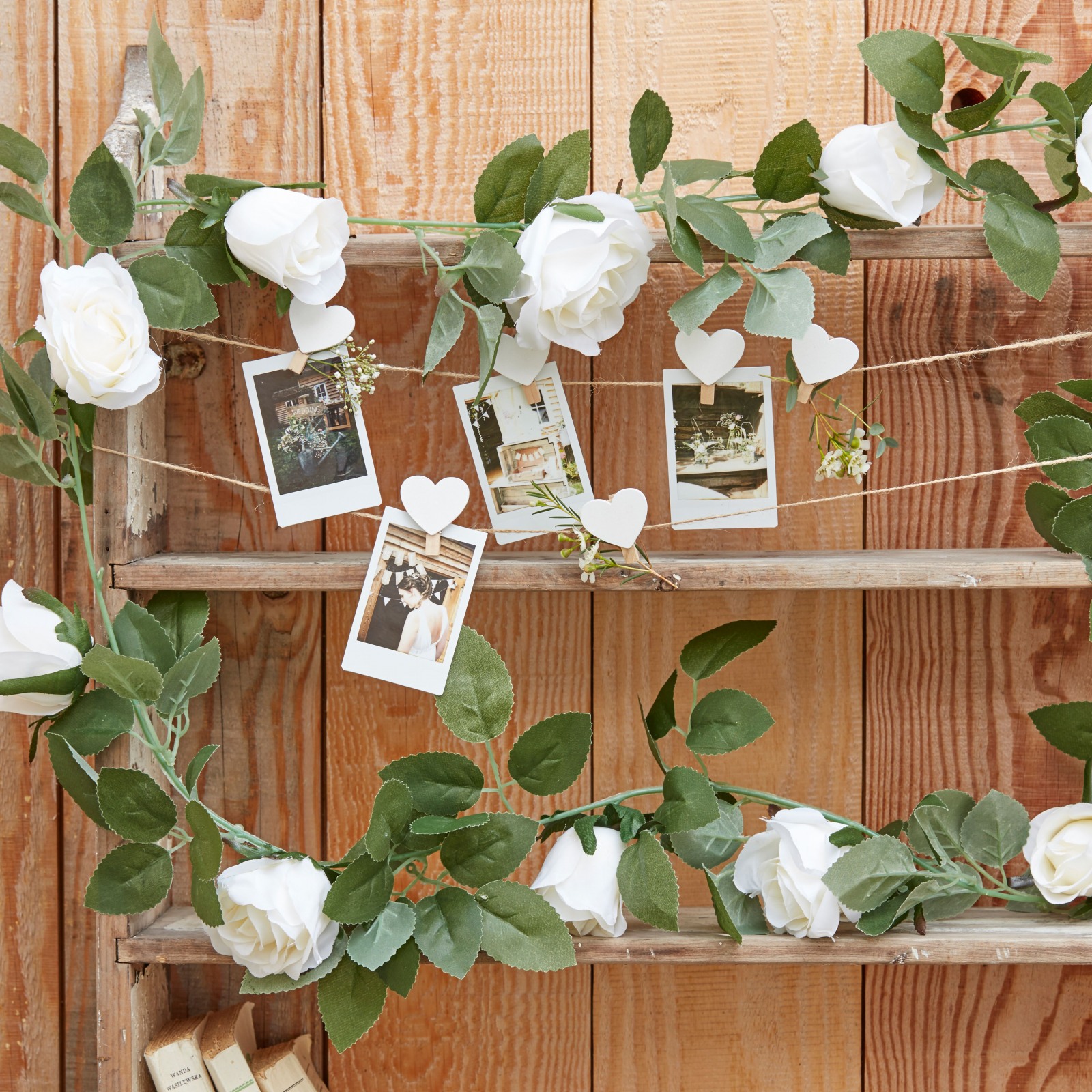 White Floral Garland