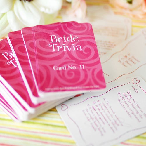 Bridal Shower Trivia Game