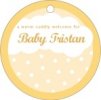 Personalized Round Baby Shower Gift Tags