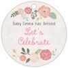 Personalized Round Baby Shower Gift Tags